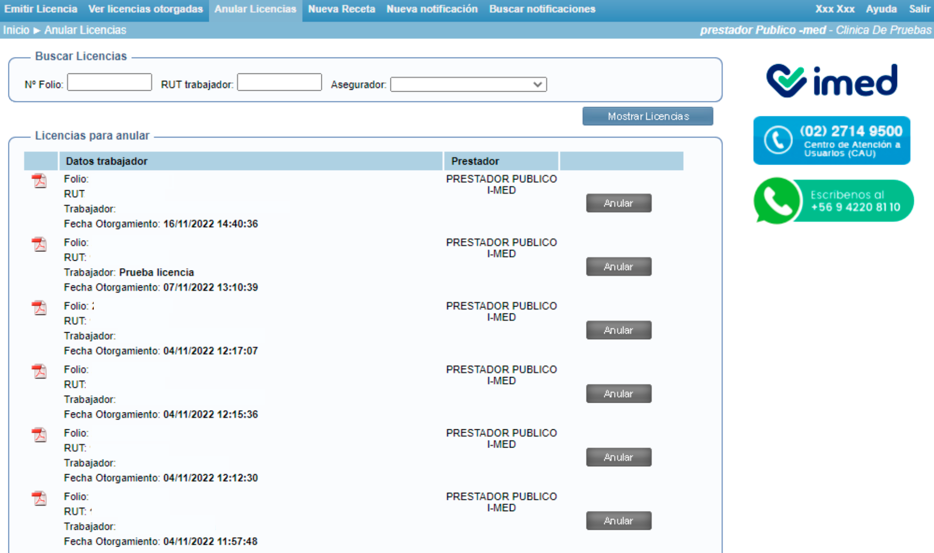 ¿Cómo anulo una Licencia Médica Electrónica? | Ayuda imed